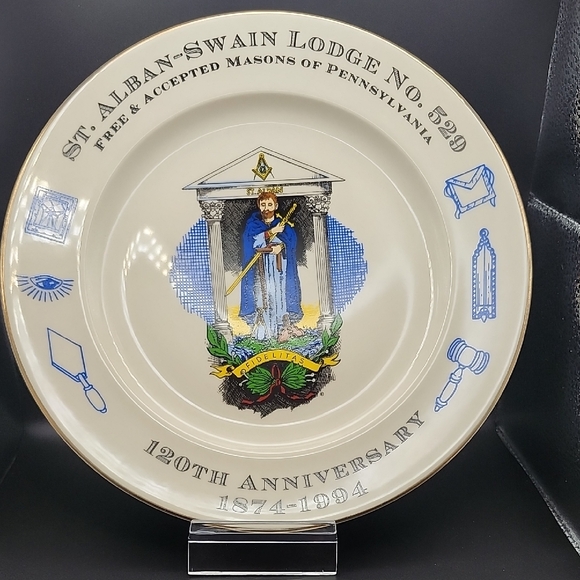 Other | Vintage Masonic Collector Plate Paul A Kreft Design St Alban ...